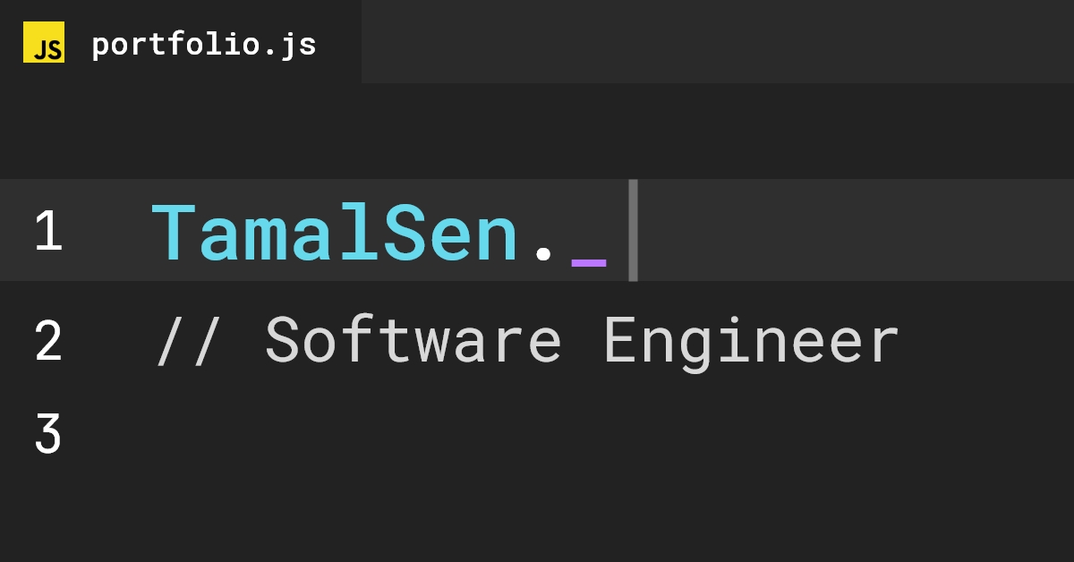 Tamal Sen - Software Engineer, Front-end & App Developer